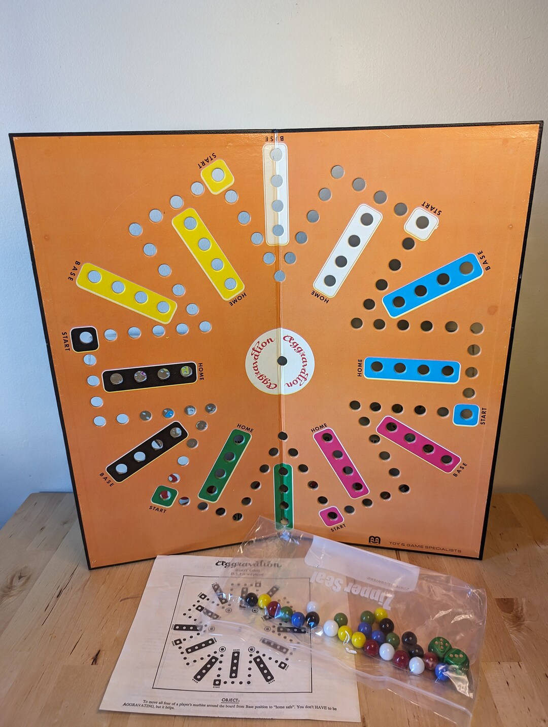 Vintage 1962 Aggravation Board Game Deluxe Party Edition Family Game ...