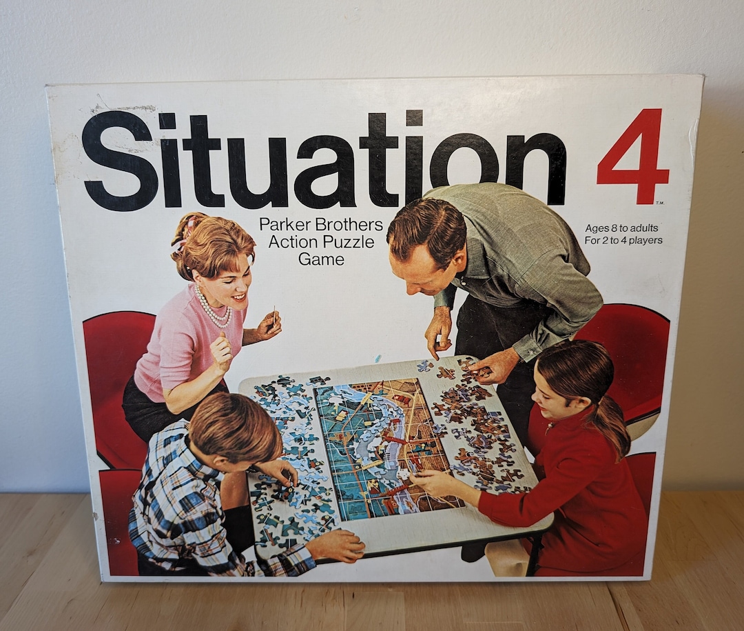 1964 Situation 4 Puzzle Game by Parker Brothers - Etsy