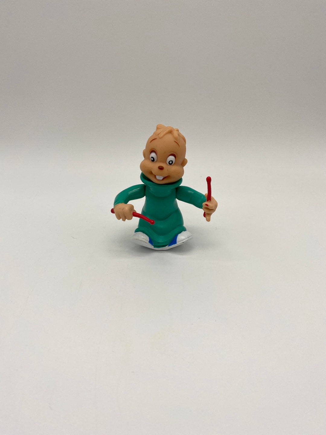 Vintage 90s Alvin and the Chipmunks Theodore Drummer Figurine Toy - Etsy