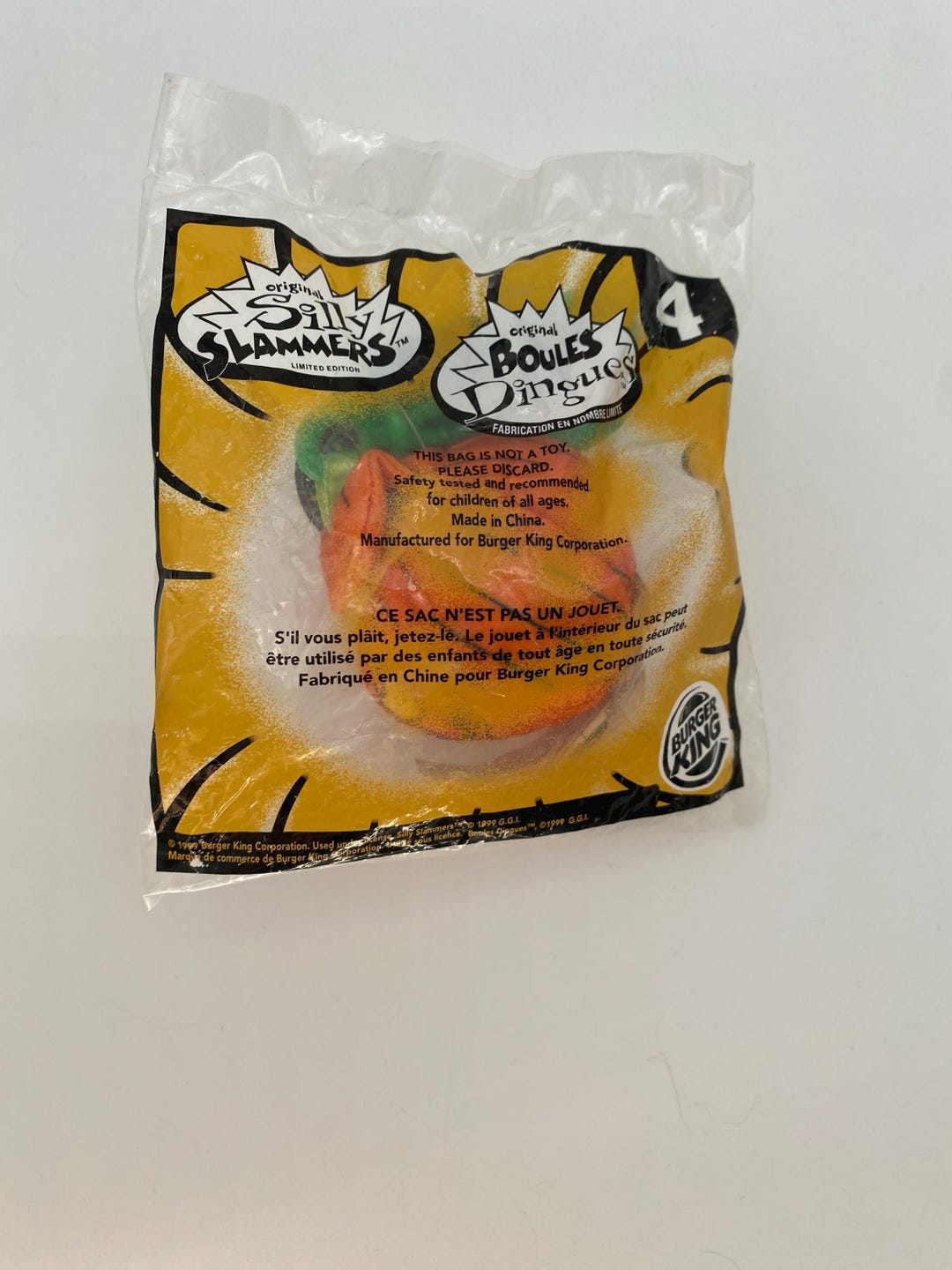 1999 Burger King Silly Slammers Kid's Meal Toy Sealed - Etsy