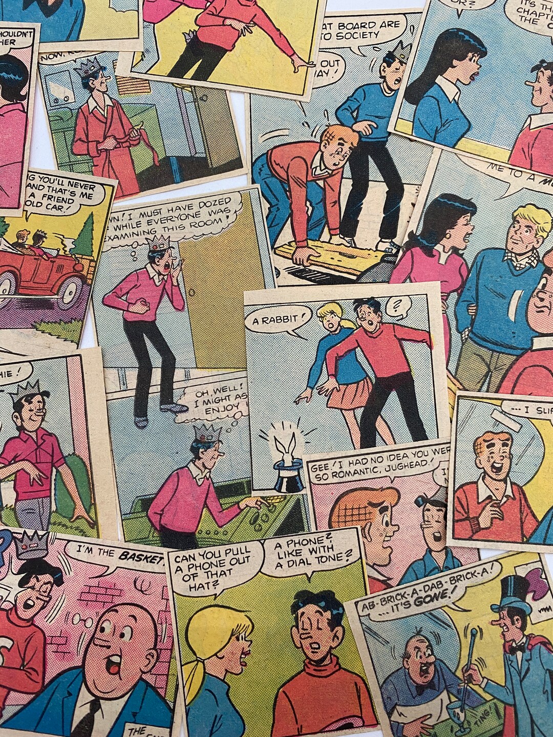 Ephemera Pack archie Comics 15 Pieces Cartoon Characters Junk Journal ...