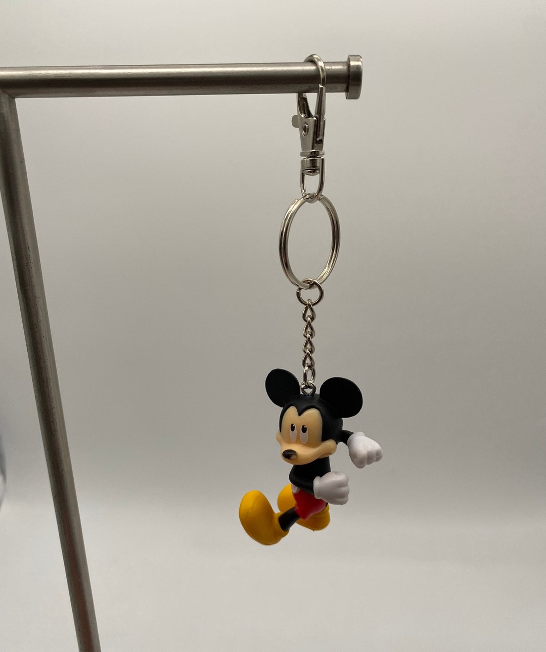 Disney Mickey Mouse Toy Figurine Key Chain Purse Charm Upcycled X Our ...