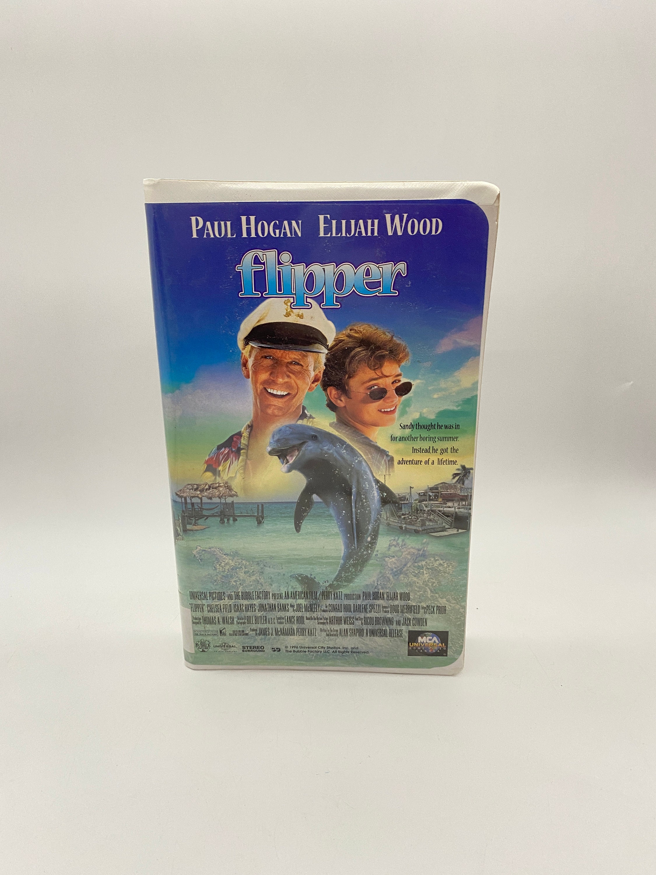 Flipper Movie VHS Tape Paul Hogan Elijah Wood Universal - Etsy Canada