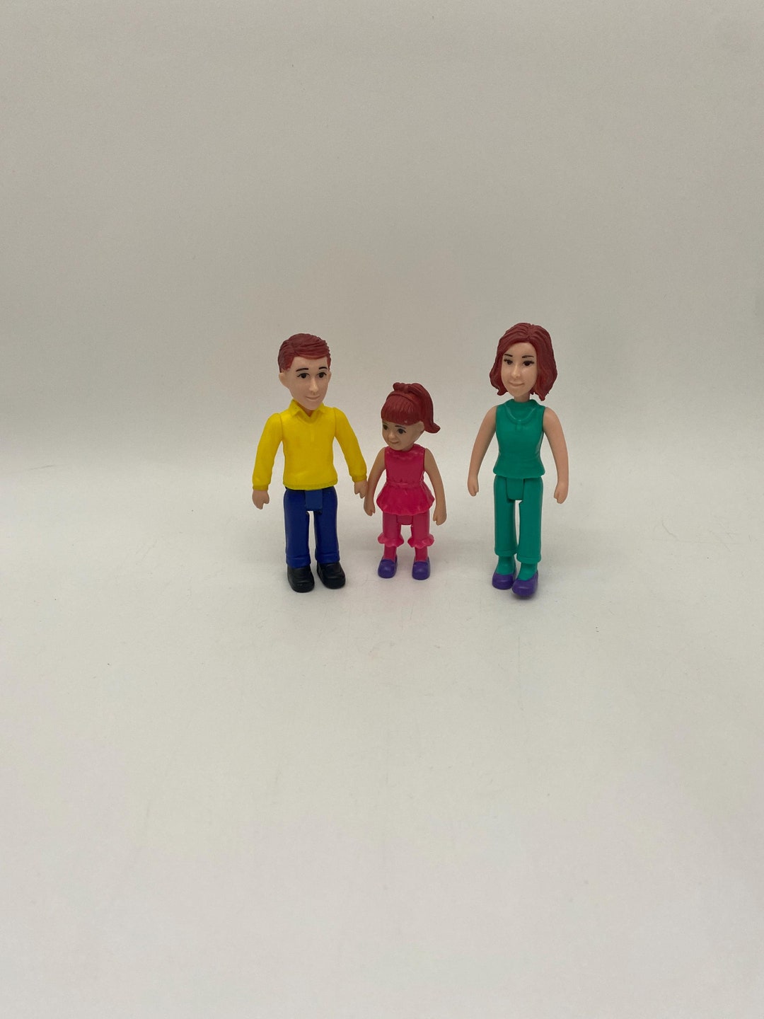 Kids Connection Doll House Red Hair People Figurine Toy Set - Etsy