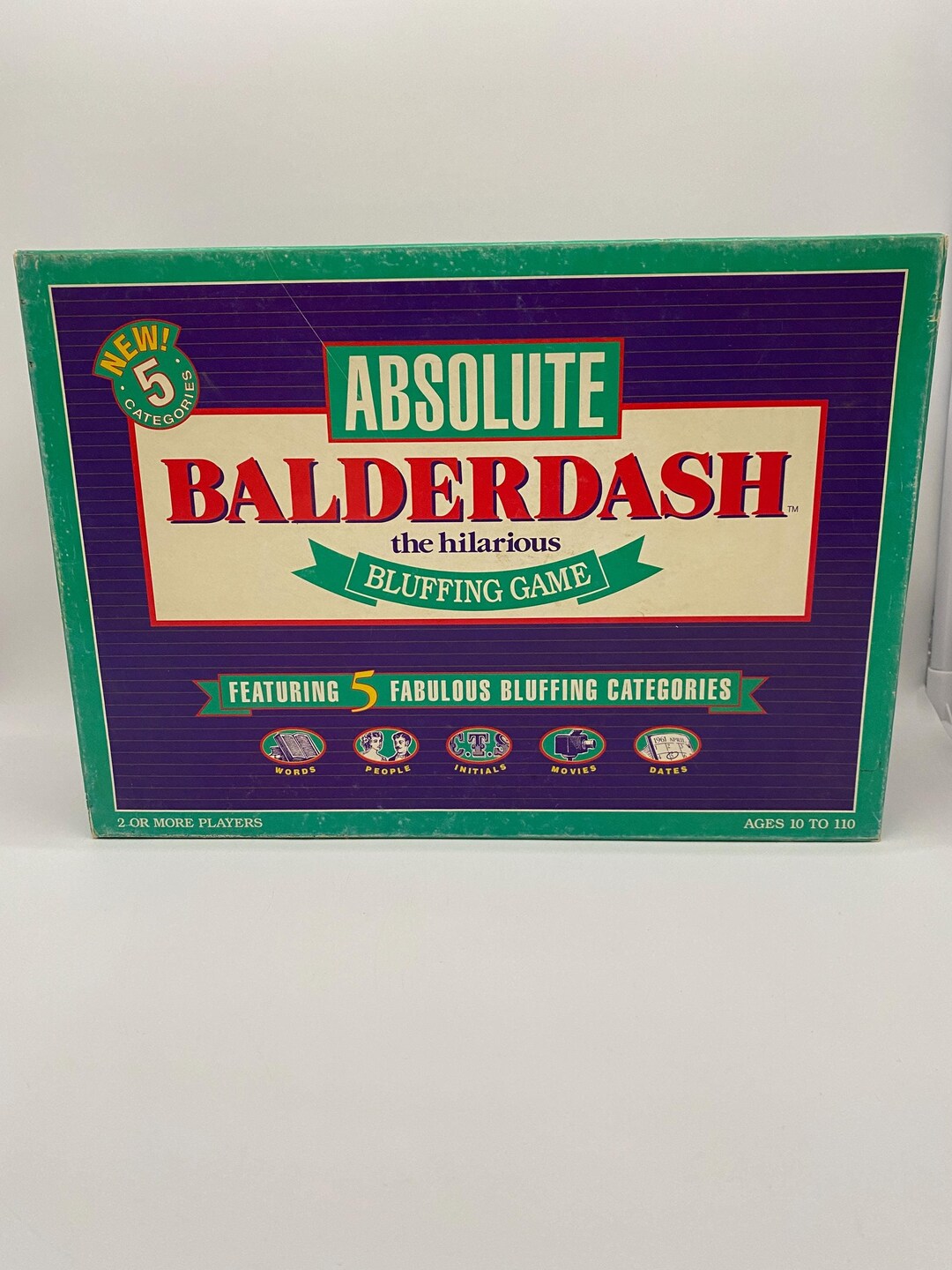 Vintage 1993 Absolute Balderdash the Hilarious Bluffing Game by ...