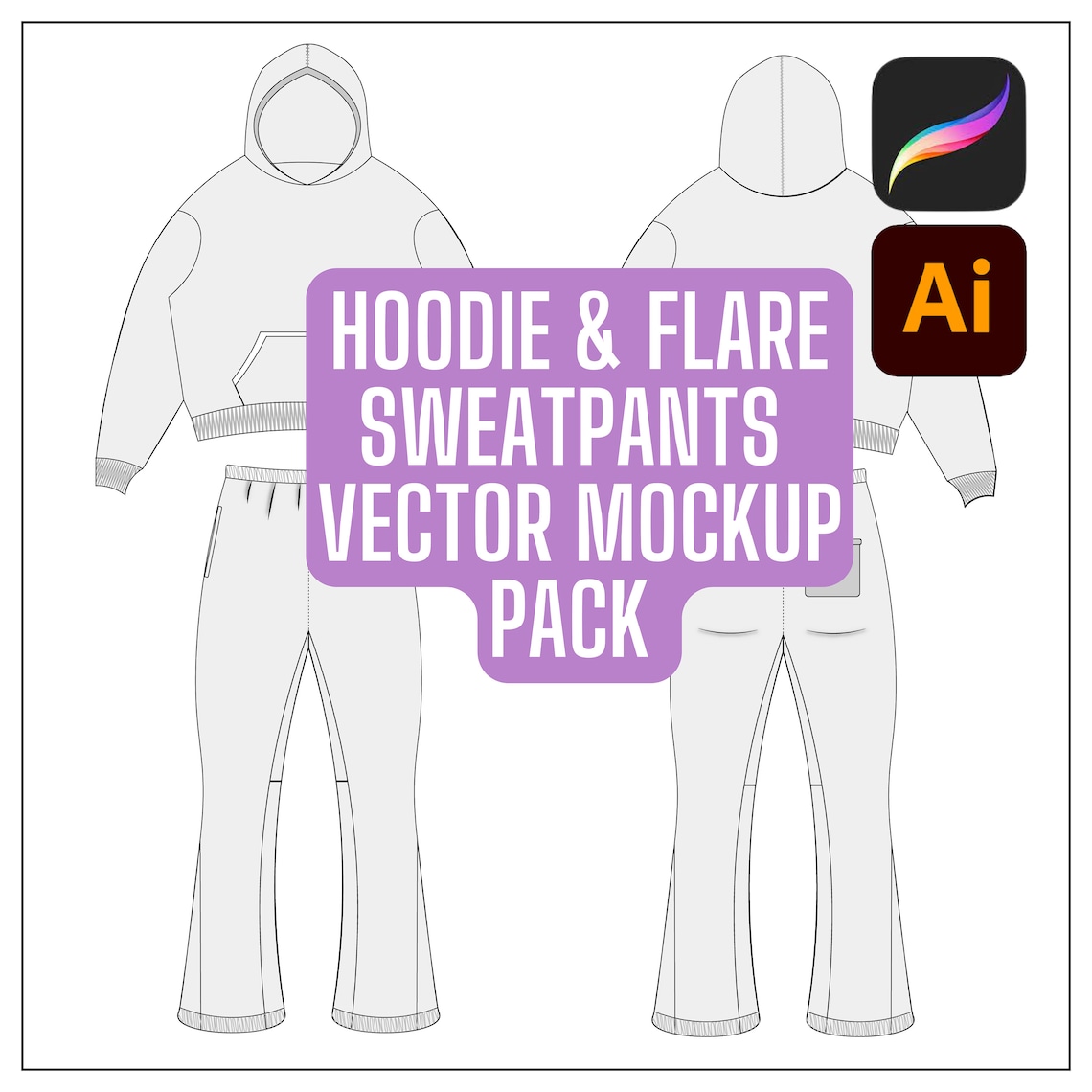 Flare Pants Mockup Flared Pants Mockup, Stacked Pants Mockup ...