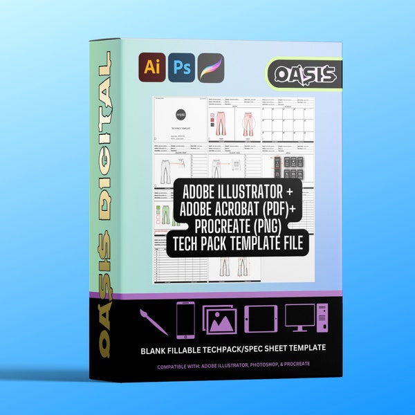 Tech Pack Template - Etsy