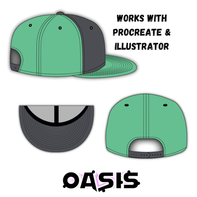 Streetwear Fitted Hat Mockup, Snapback Hat Mockup, Trucker Hat Mockup ...