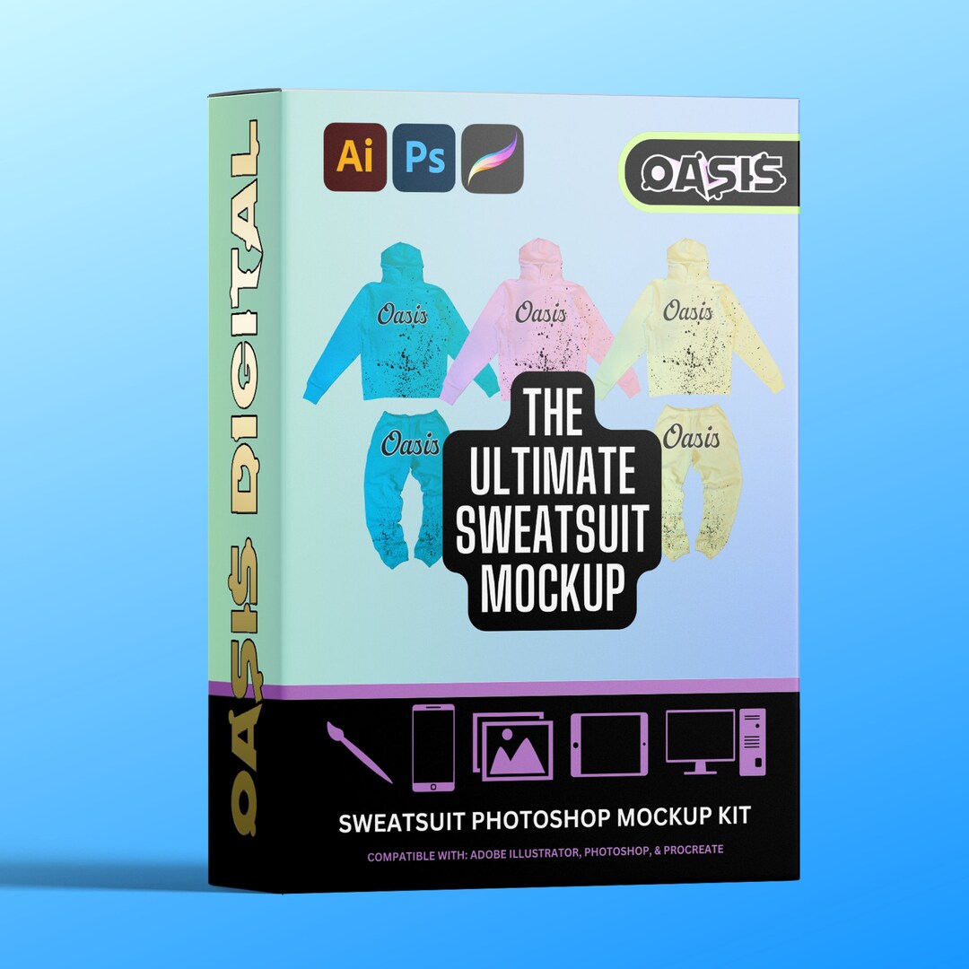 Hoodie Mock-up, Sweatsuit Mockup, Streetwear Hoodie Mockup, Hoodie ...