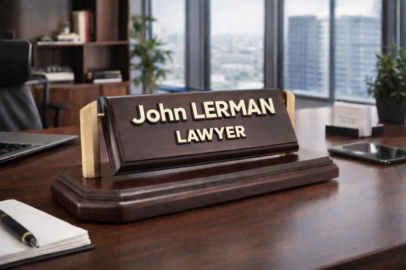 Personalized Name Plate,for Desk Nameplate Sign, Modern Office Business ...