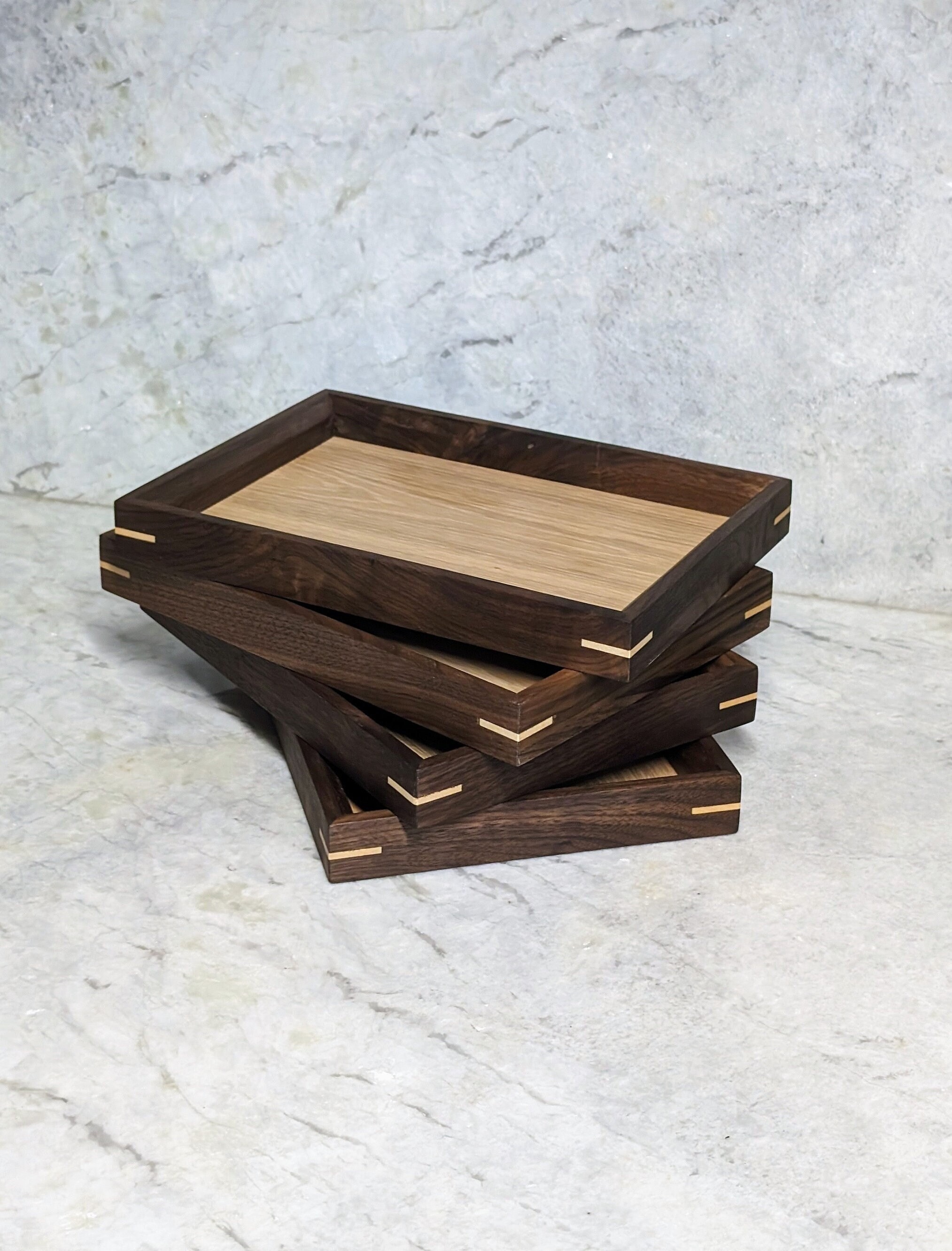 Black Walnut and White Oak Serve Trays - Etsy