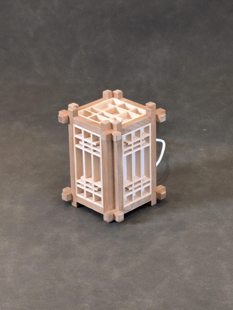 Japanese Kumiko Lamp With USB and Remote - Etsy