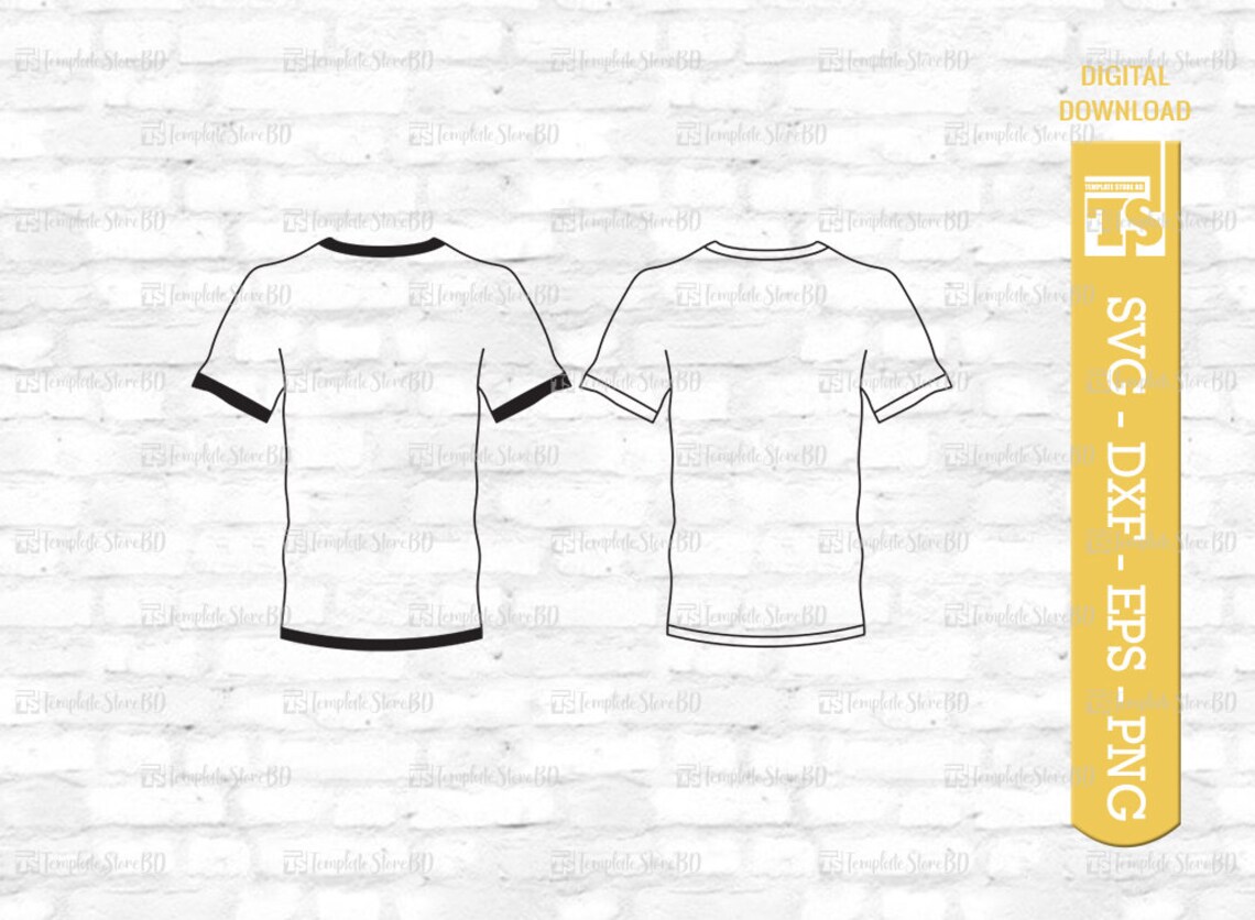 T-shirt Outline Svg, T Shirt Template SVG, Tshirt Vector Outline Svg ...