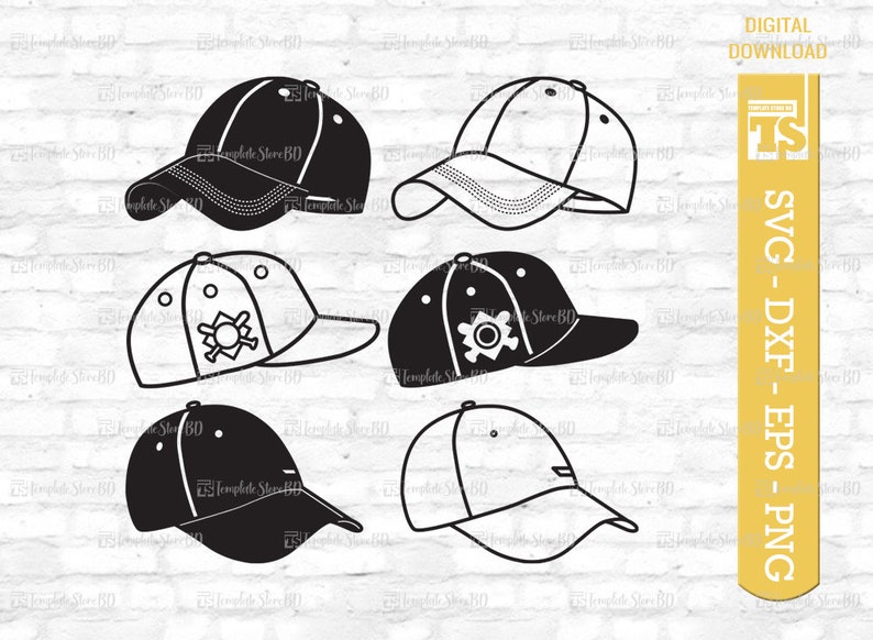 Baseball Cap SVG Baseball Cap SVG Bundle Baseball Cap - Etsy