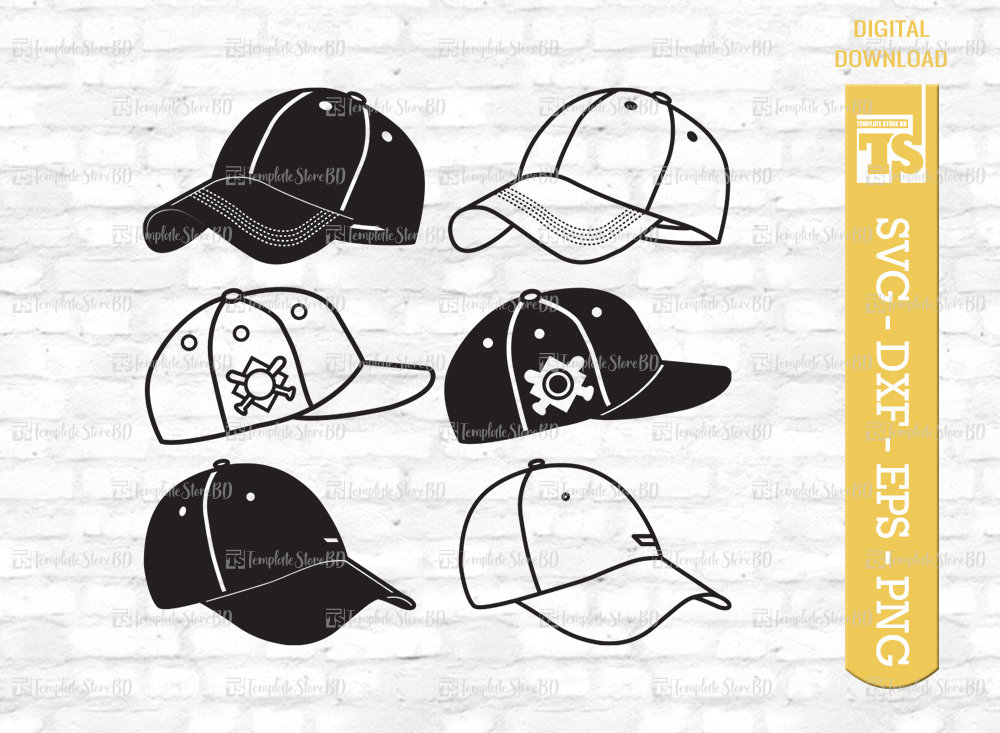 Baseball Cap SVG Baseball Cap SVG Bundle Baseball Cap - Etsy