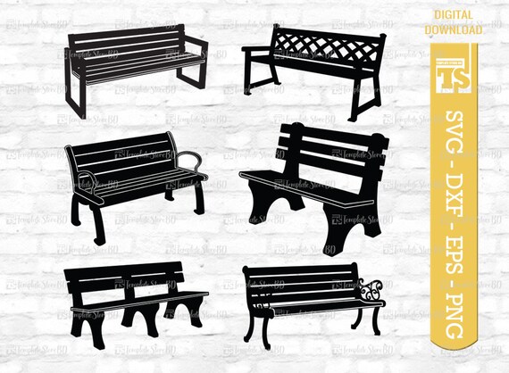 Park Bench Svg Bench Svg Wooden Park Bench Svg Bench - Etsy