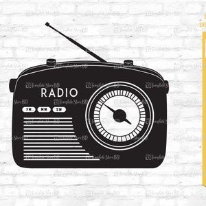 Radio Svg - Radio Silhouette - Radio Svg Bundle-boombox Svg- Boombox ...