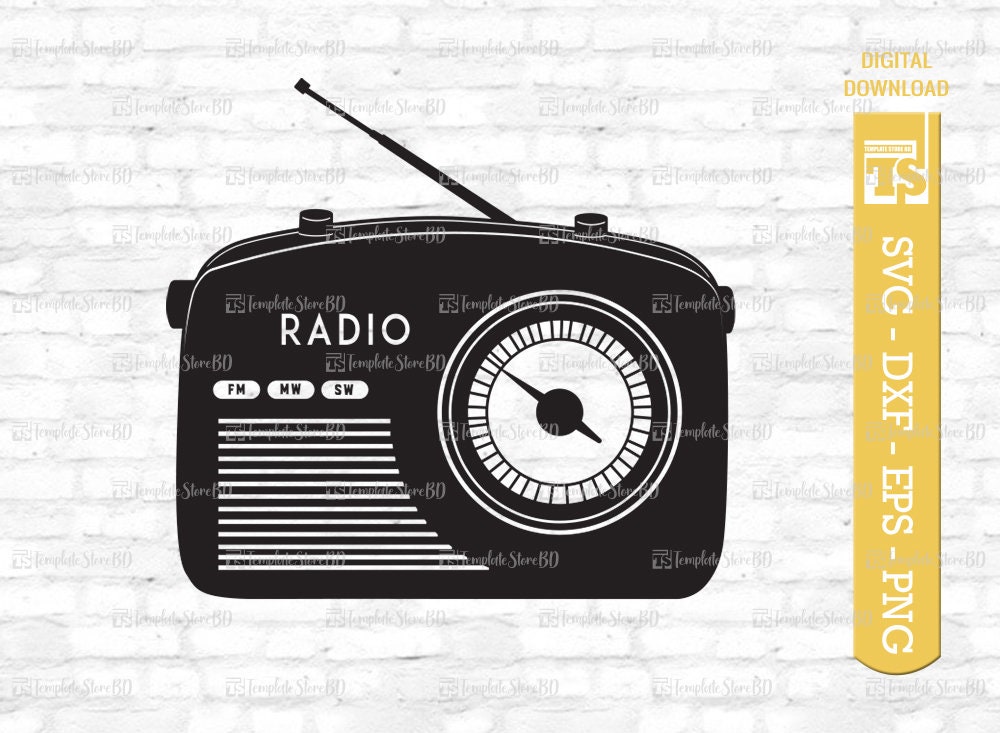 Radio Svg - Radio Silhouette - Radio Svg Bundle-boombox Svg- Boombox ...