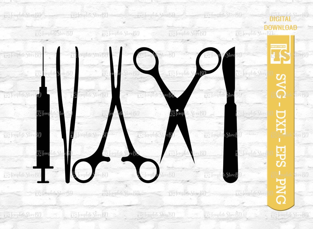 Medical Tool Clipart, Syringe Svg , Commercial Use Doctor Tools ...