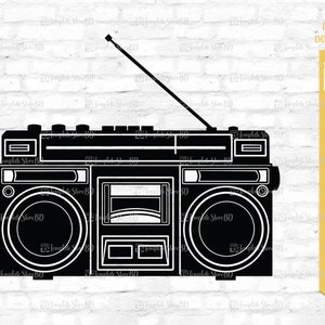 Radio Svg - Radio Silhouette - Radio Svg Bundle-boombox Svg- Boombox ...