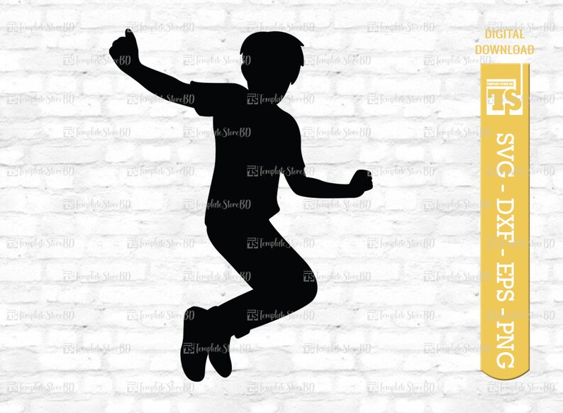 Kids Jumping SVG Cut Files Kids Jumping Silhouette Jumping - Etsy