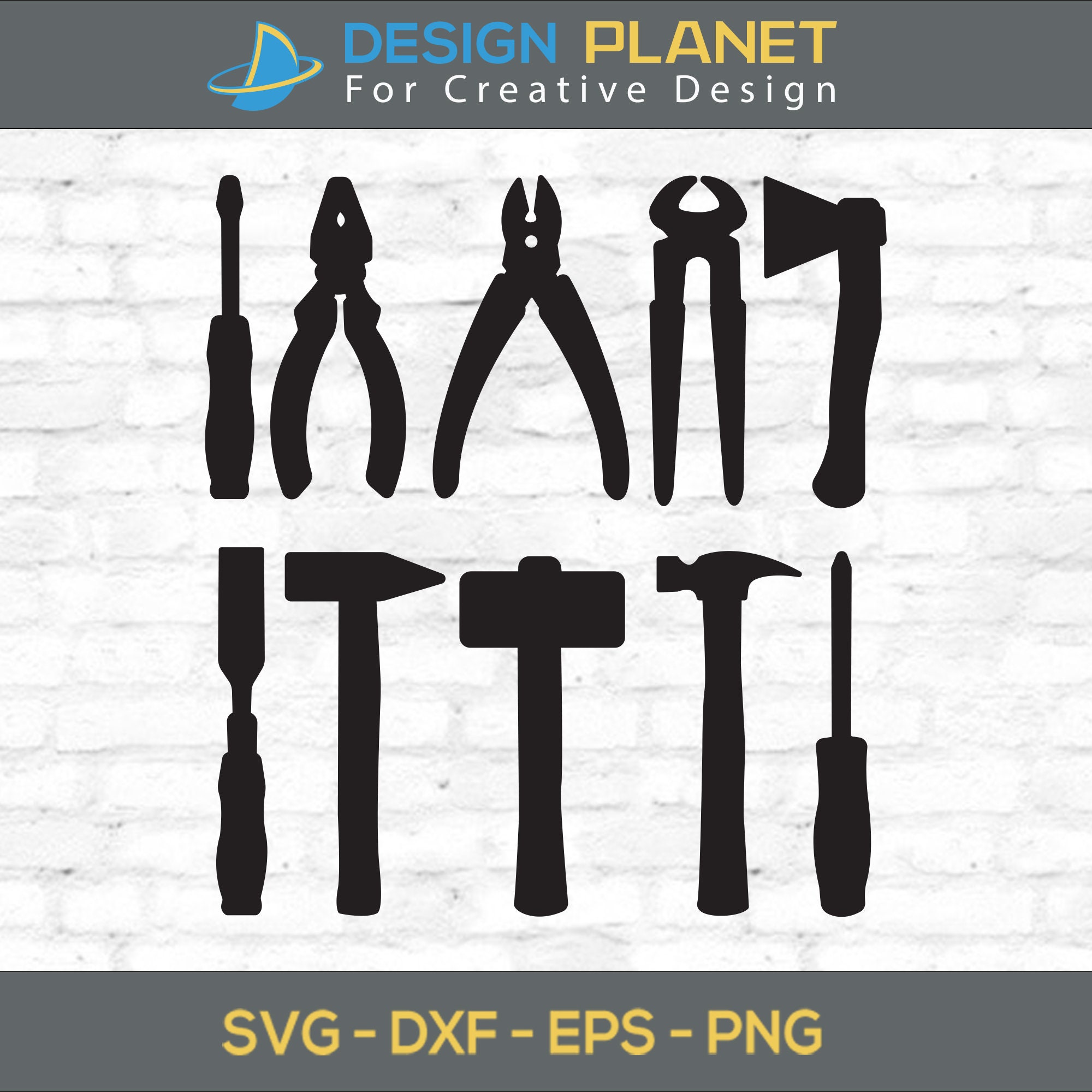 TOOLS SVG Digital Download, Mechanical Tools DXF, Tools Silhouette ...