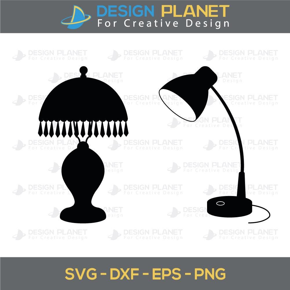 Desk Lamp SVG, Table Lamp Svg, Lamp Svg, Street Light Svg, Library ...