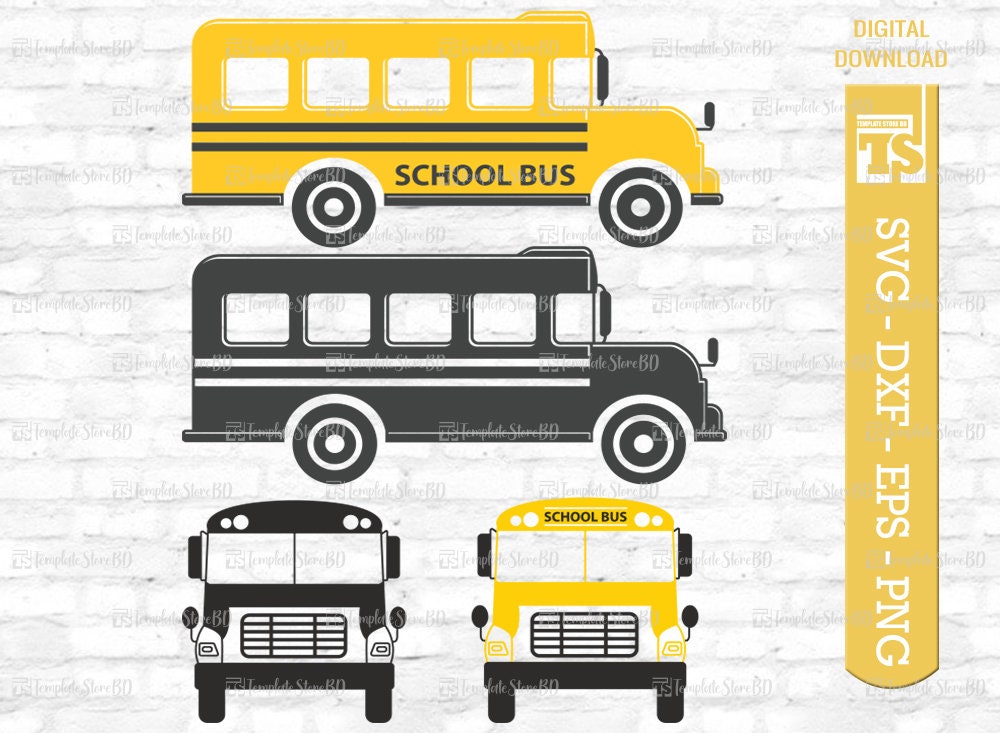 School Bus SVG Bundle School Bus SVG Bus Driver SVG Bundle - Etsy