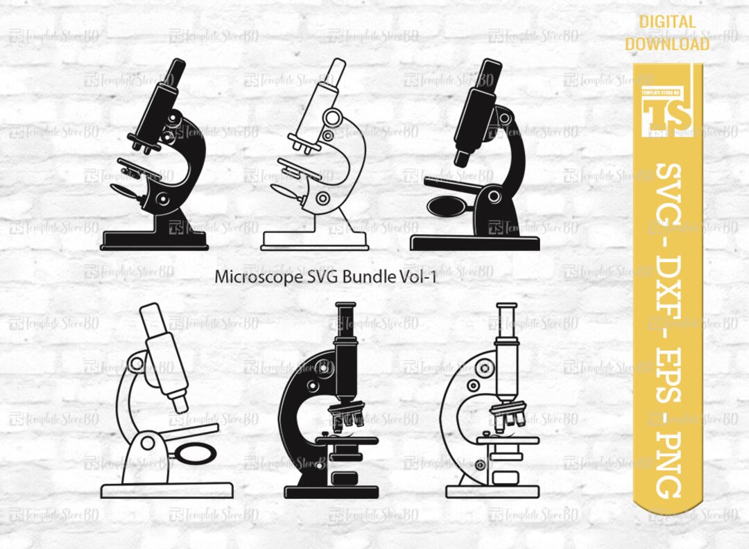 Microscope SVG Bundle, Microscope SVG, Microscope Clipart, Cut Files ...