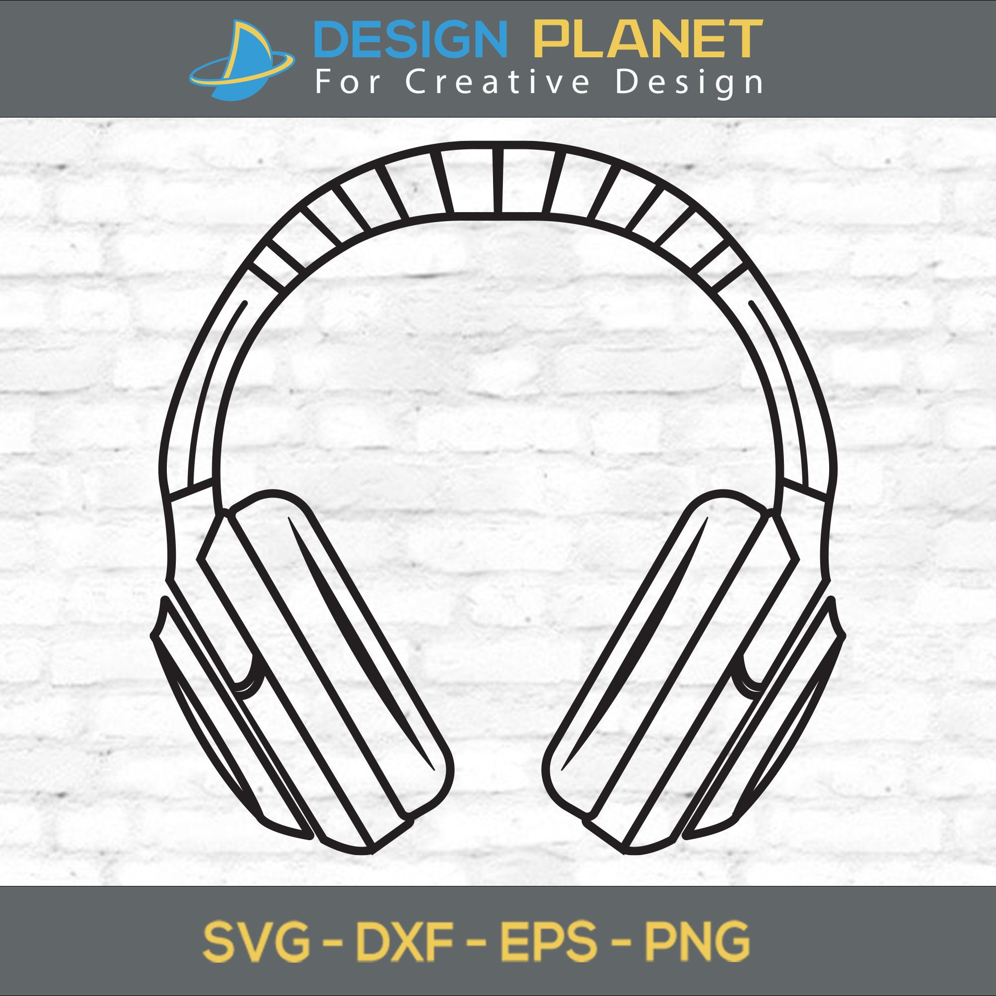 Headphone Svg, Modern Audio Headset Svg, Headphones, Headset Clipart ...