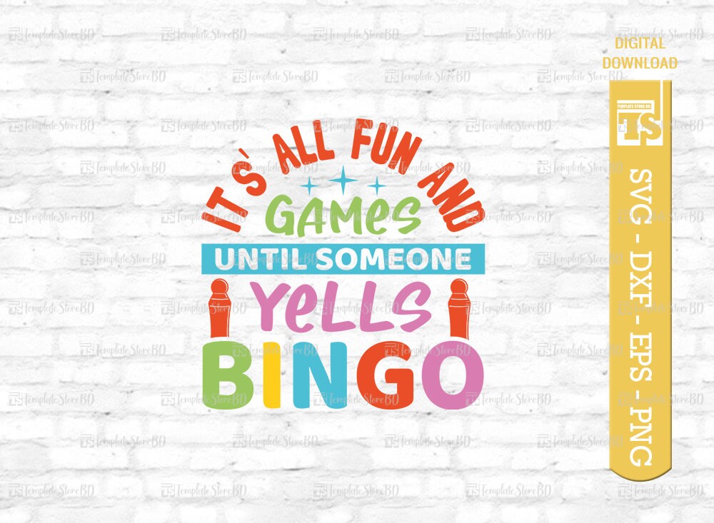 Bingo SVG Bundle, Bingo Funny 6 Quotes Svg, Bingo Quotes Bundle, Bingo ...