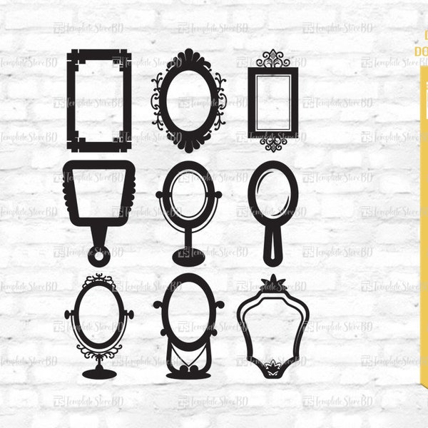 Hand Mirror Svg - Etsy