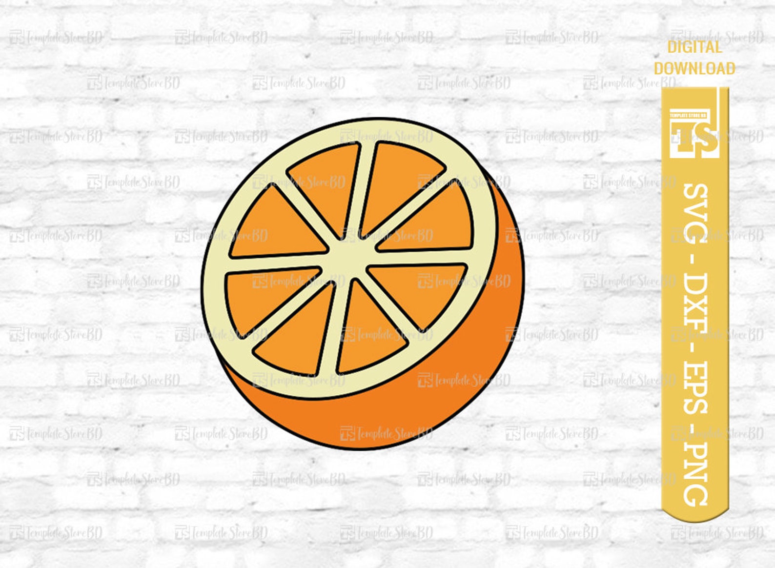 Orange SVG Orange Clipart Fruits Svg Orange Slice Svg - Etsy