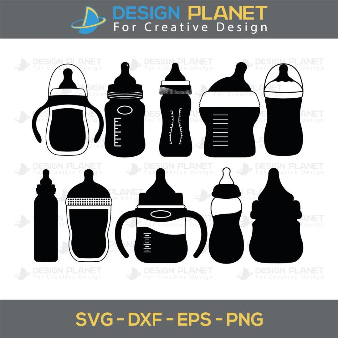 Baby Feeding Bottle SVG, Baby Bottle Svg, Bottle Svg, Clipart, Cut ...