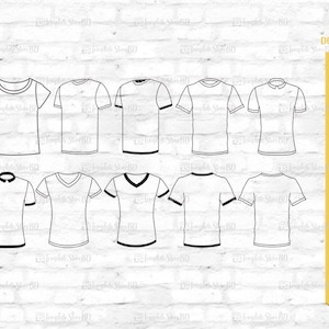 T-shirt Outline Svg, T Shirt Template SVG, Tshirt Vector Outline Svg ...