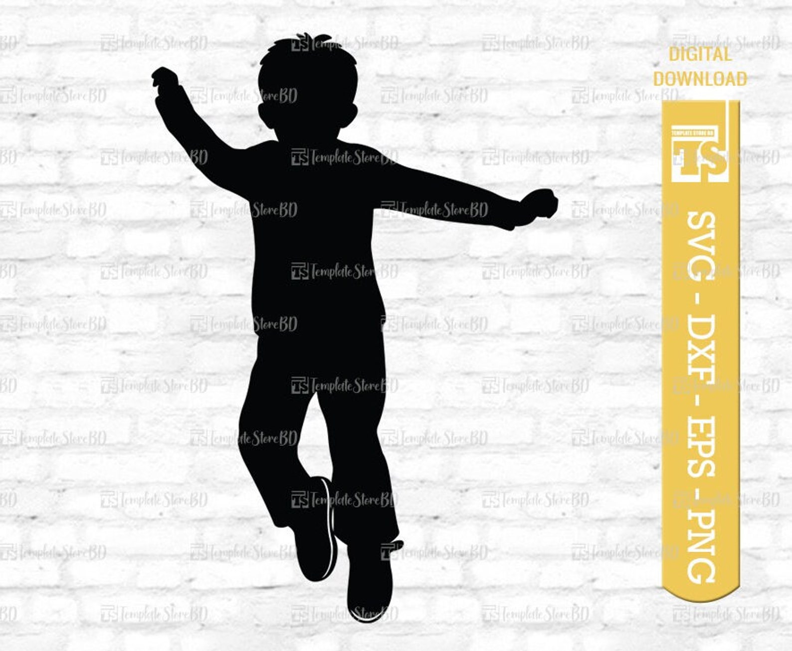 Kids Jumping SVG Cut Files Kids Jumping Silhouette Jumping Children Svg ...