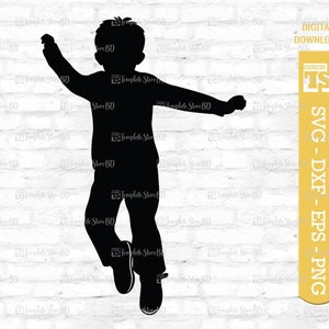 Kids Jumping SVG Cut Files Kids Jumping Silhouette Jumping - Etsy