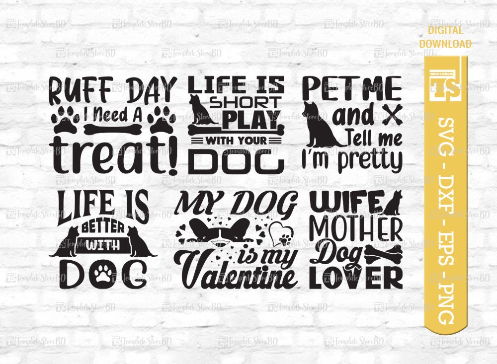 Dogs SVG, Dog Bandana SVG Bundle, Dog Life Svg, Dog Bandana Designs ...