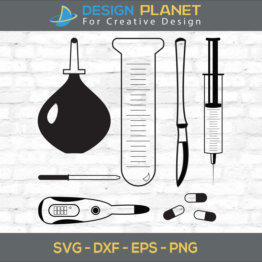 Medical Tools Svg, Nurse Svg, Syringe Svg, Cut File,thermometer Svg ...