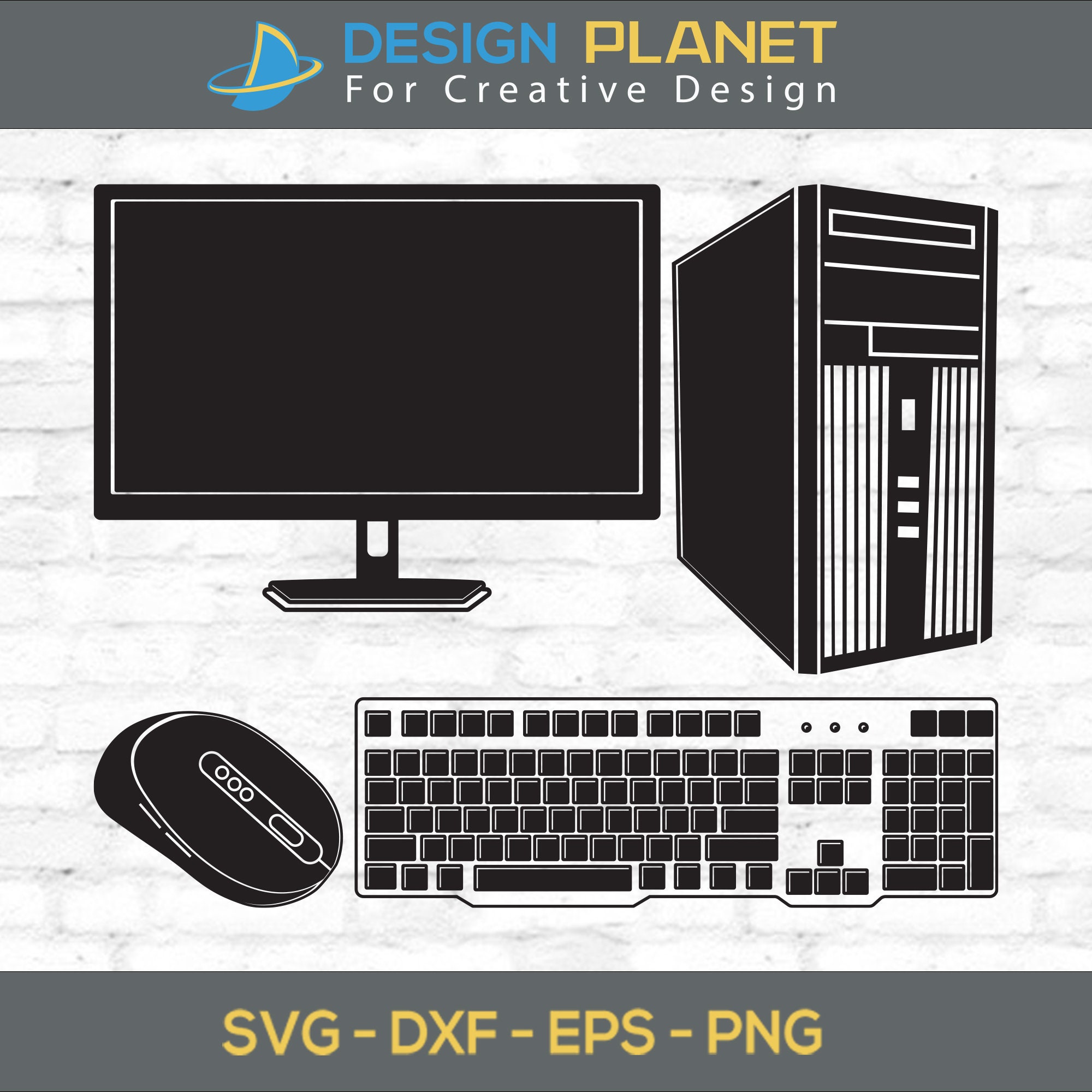 Computer SVG, Keyboard Vector, Computer Clipart, Computer Cricut ...