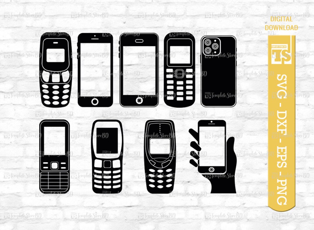 Mobile Phone Clipart, Mobile Phone Svg, Cell Phone Svg, Mobiles, Smart ...