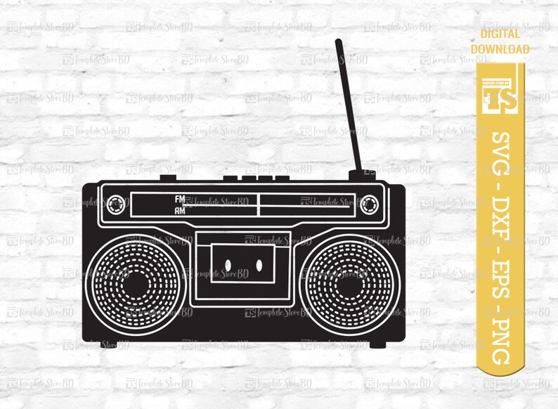 Radio Svg - Radio Silhouette - Radio Svg Bundle-boombox Svg- Boombox ...
