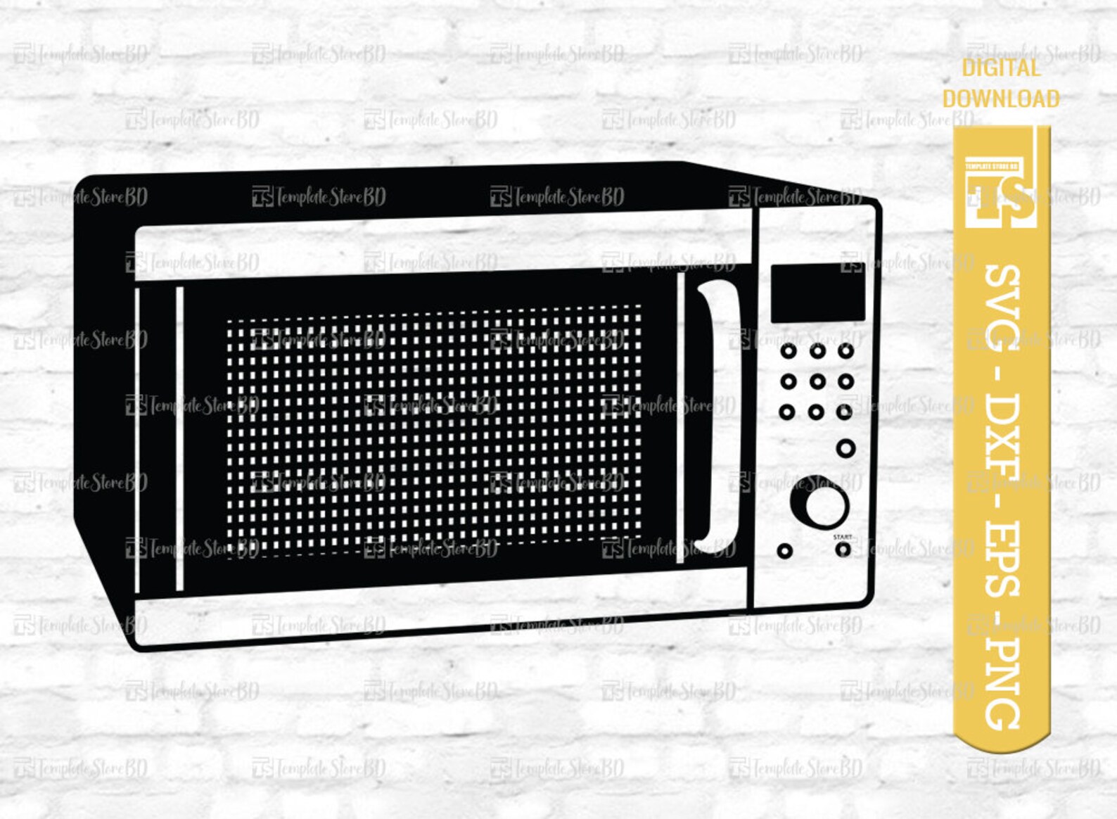 Microwave Svg, Microwave Clipart, Microwave Silhouette, Microwave ...