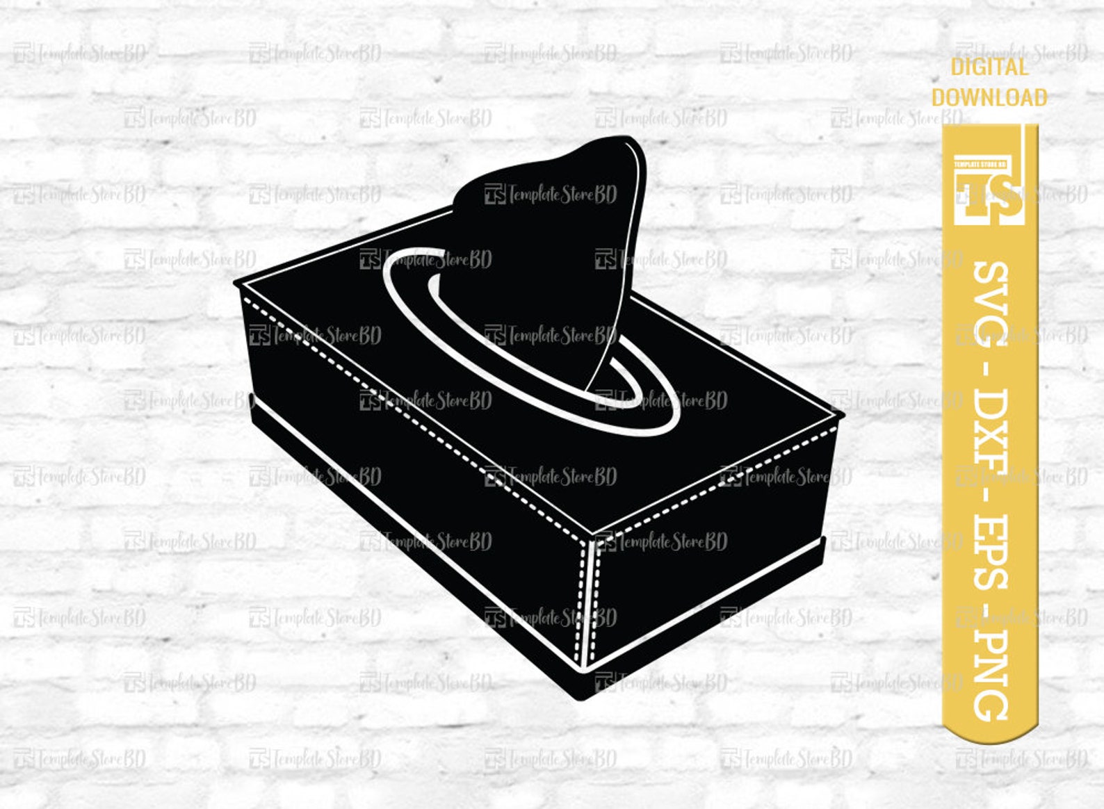 Tissue Box SVG, Facial Tissue Box Svg, Facial Tissue Clipart, Tissue ...