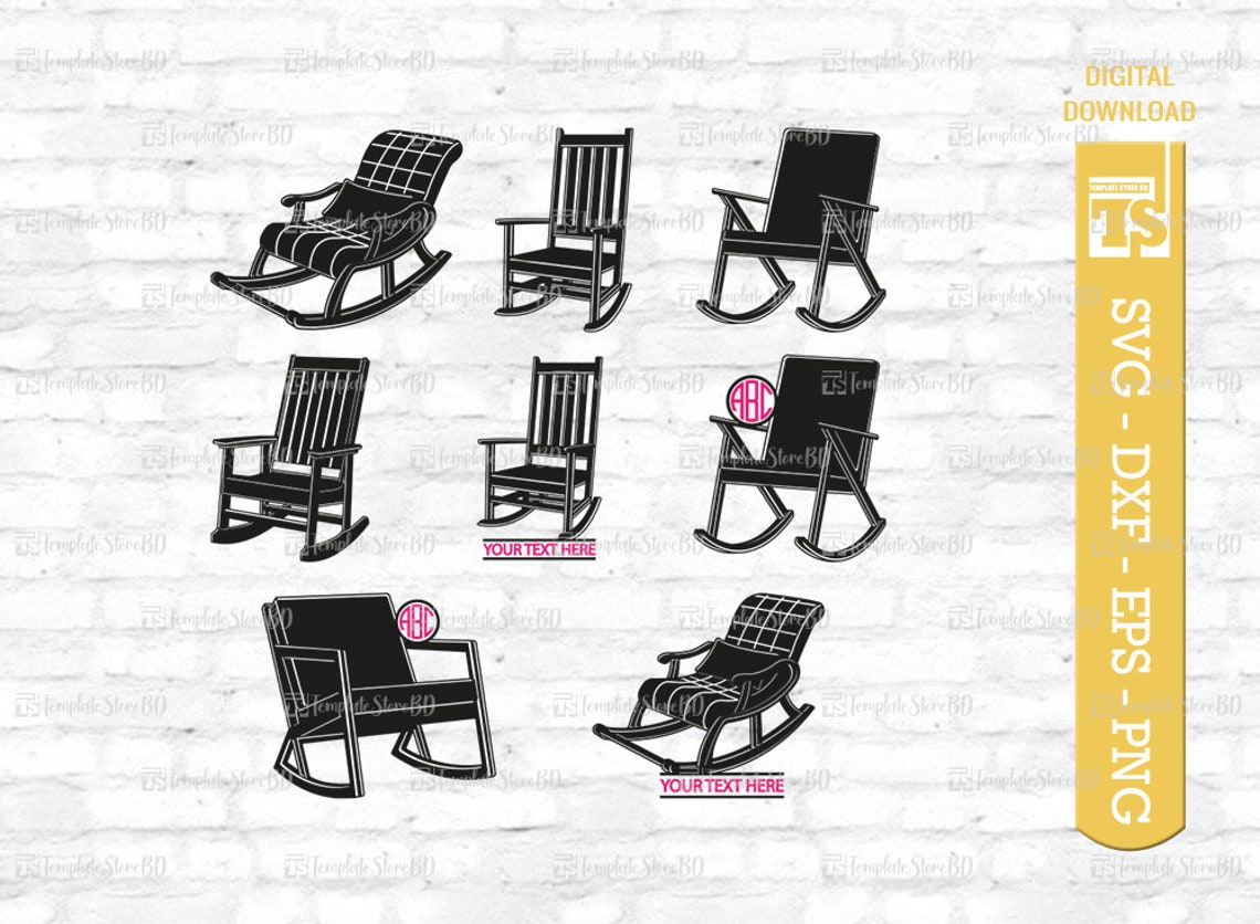 Porch Rocking Chair SVG, Chair SVG, Rocking Chair SVG, Rocking Chair ...