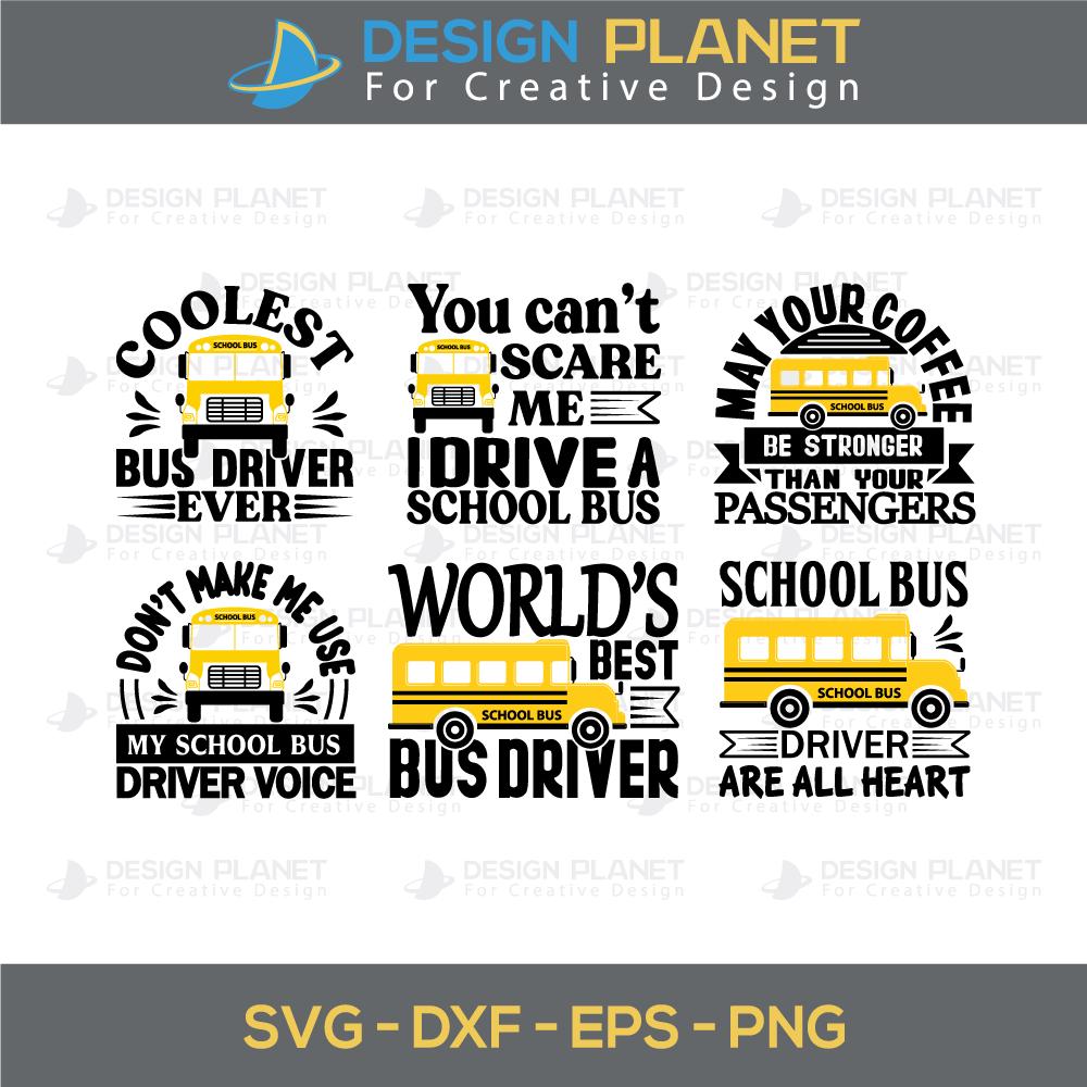 School Bus SVG Bundle, School Bus SVG, Bus Driver SVG Bundle, Bus ...