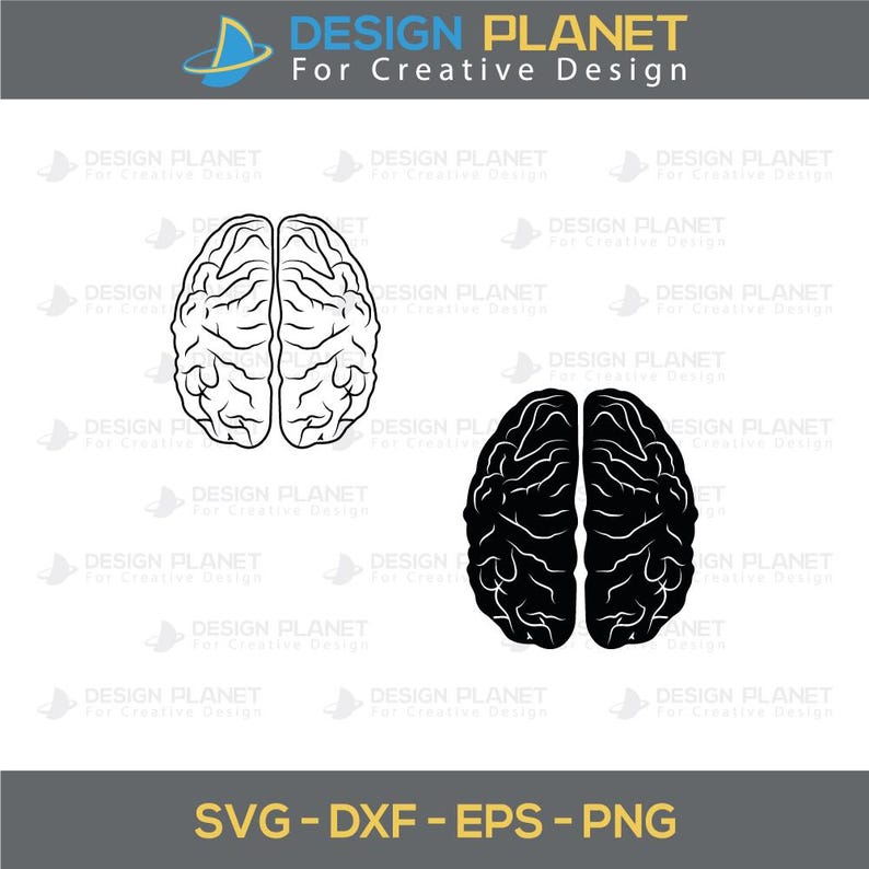 Brain Svg, Human Brain Svg, Brain Png, Brain Clipart, Mental Health Svg ...