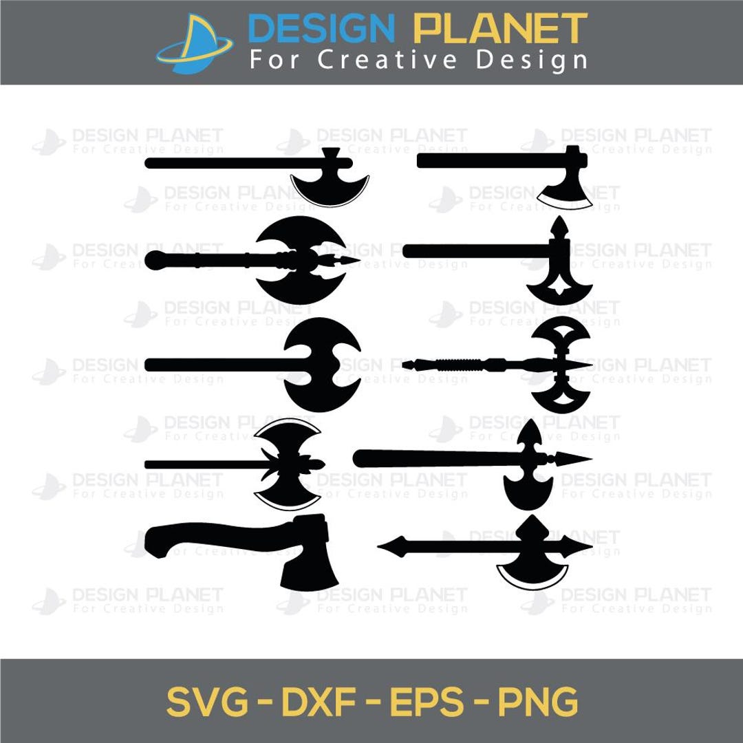 Battle Axe SVG Cut File, Svg Files for Cricut, Battle Svg, Axe Clipart ...