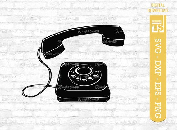 Vintage Telephone SVG Vintage Vector Vintage Clipart - Etsy