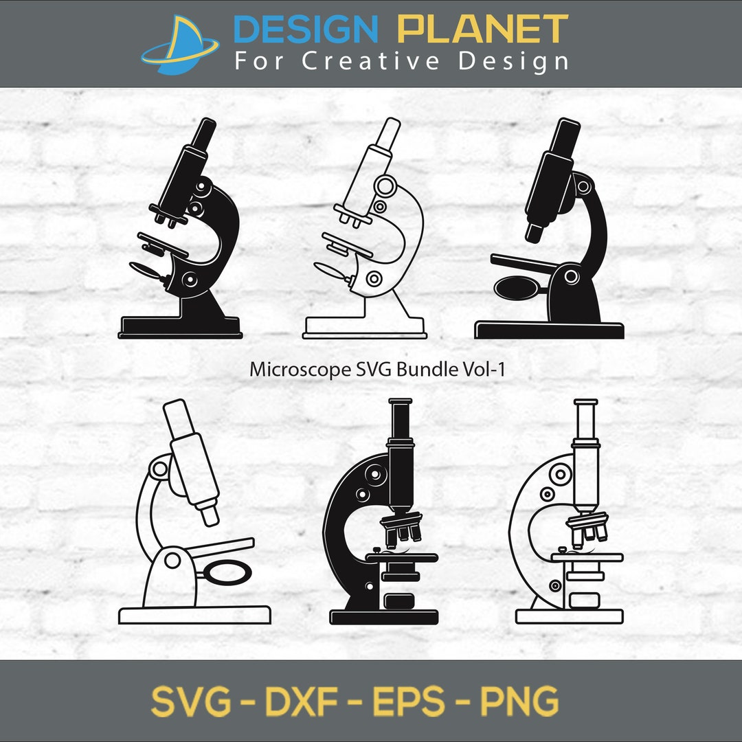 Microscope SVG Bundle, Microscope SVG, Microscope Clipart, Cut Files ...